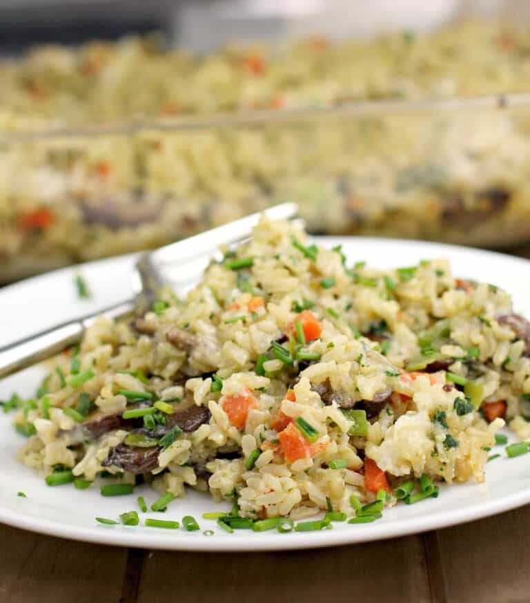 Vegetarian Rice Casserole – Erica's Recipes – brown rice casserole