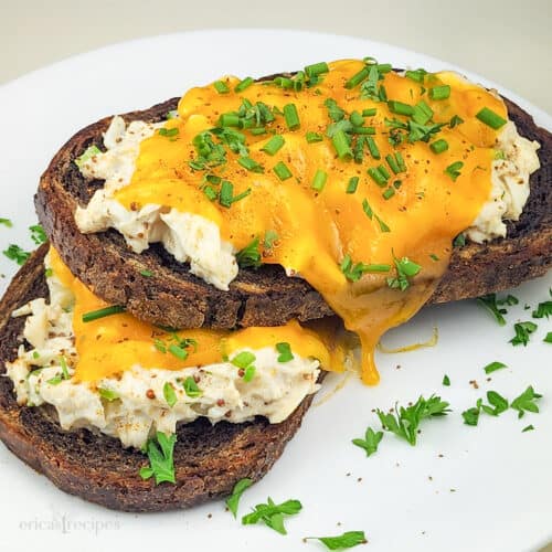 Open Faced Crab Melt Sandwich – Erica's Recipes