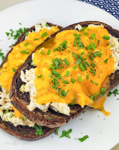 Open Faced Crab Melt Sandwich – Erica's Recipes