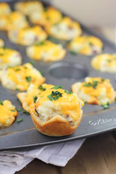 Ranch Mashed Potato Cups – Erica's Recipes – crescent cups