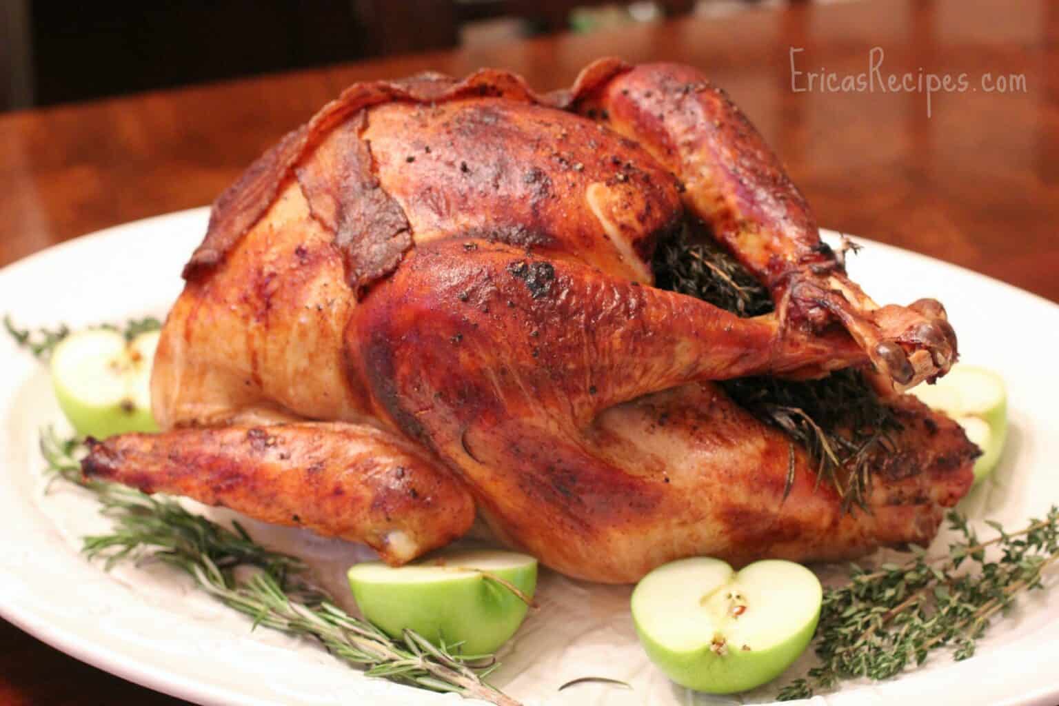 Apple Cider and Beer-Brined, Holiday Turkey with AppleJack Giblet Gravy ...