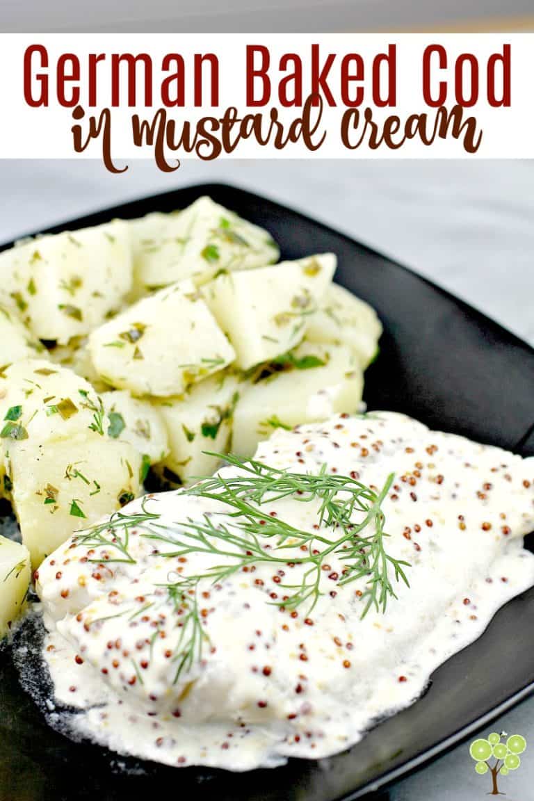 German Baked Cod in Mustard Cream – Erica's Recipes