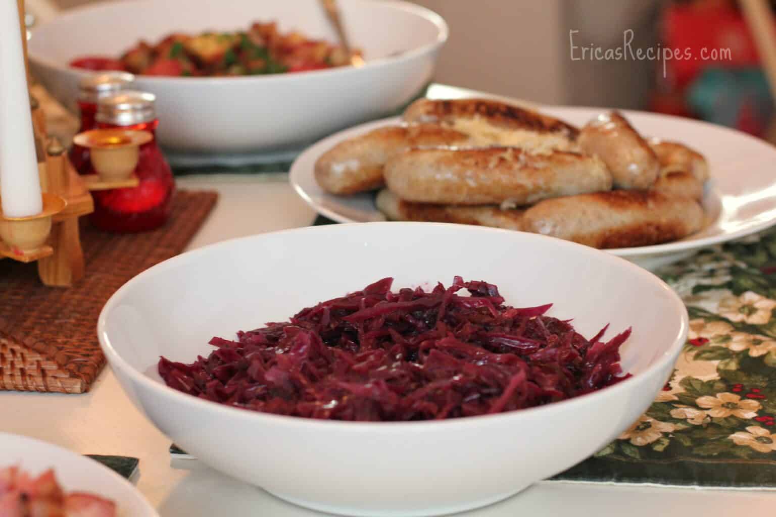 German Braised Red Cabbage – Erica's Recipes