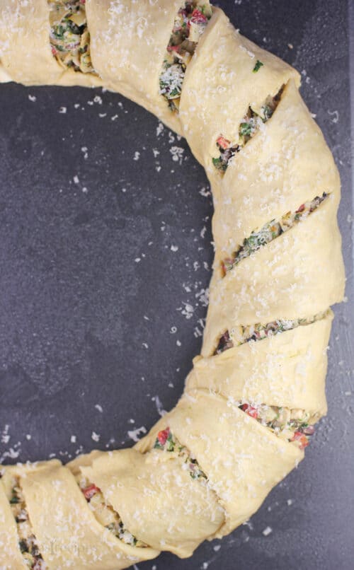 Mediterranean Crescent Ring – Erica's Recipes – vegetarian