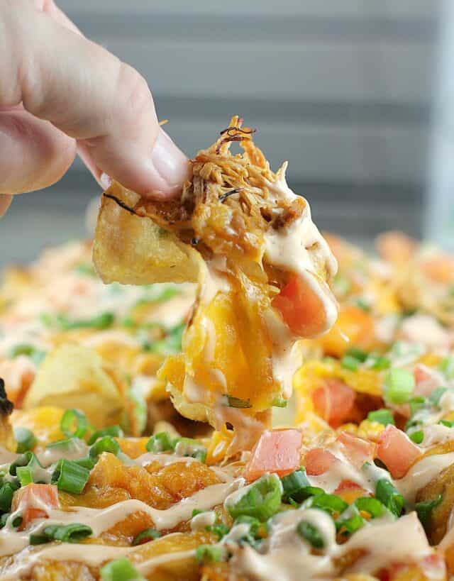 Loaded Sriracha Chicken Kettle Chips – Erica's Recipes