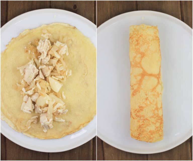 Crepes with Chicken and Potato – Erica's Recipes – classic French crepes