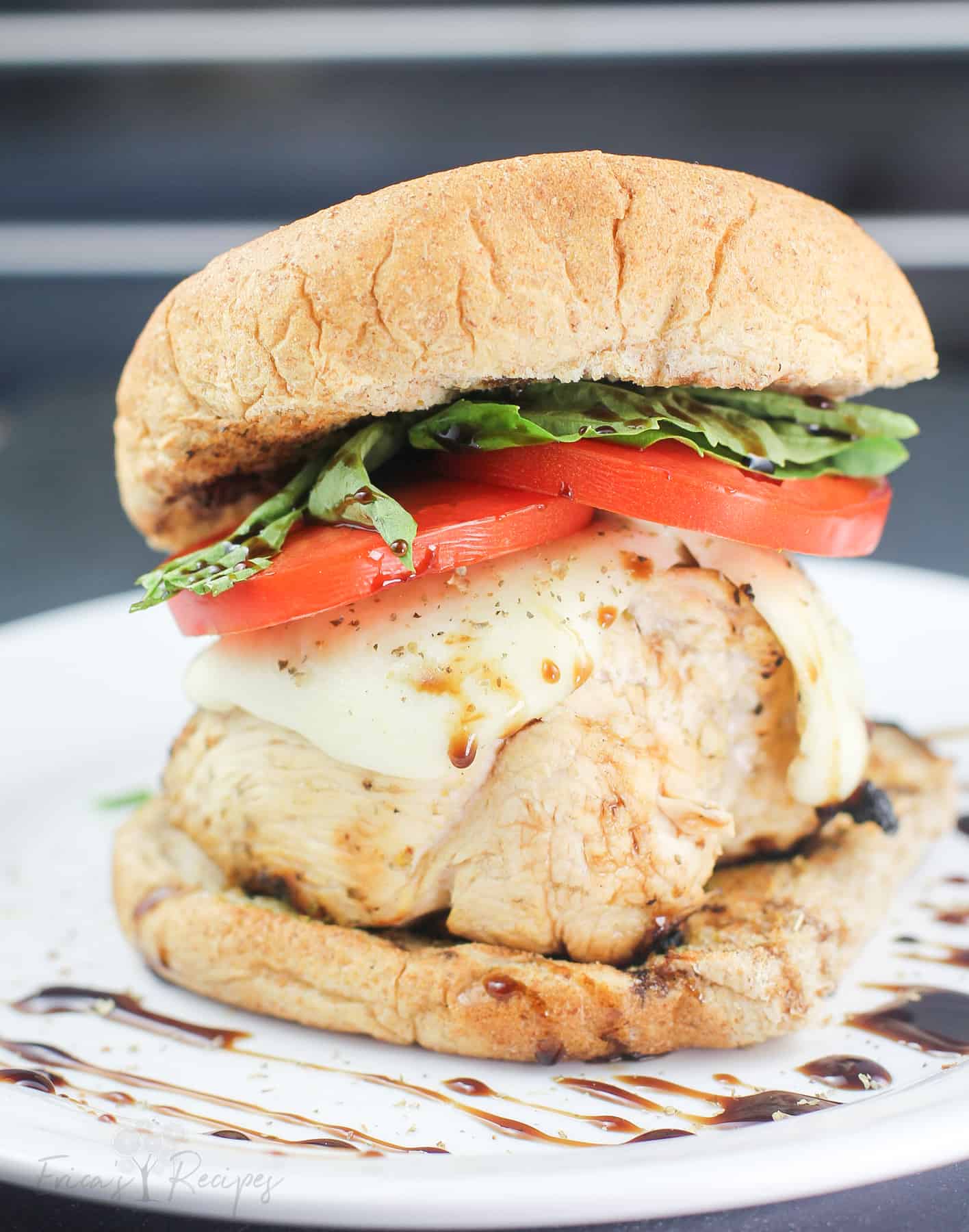 Grilled Chicken Caprese Sandwich – Erica's Recipes