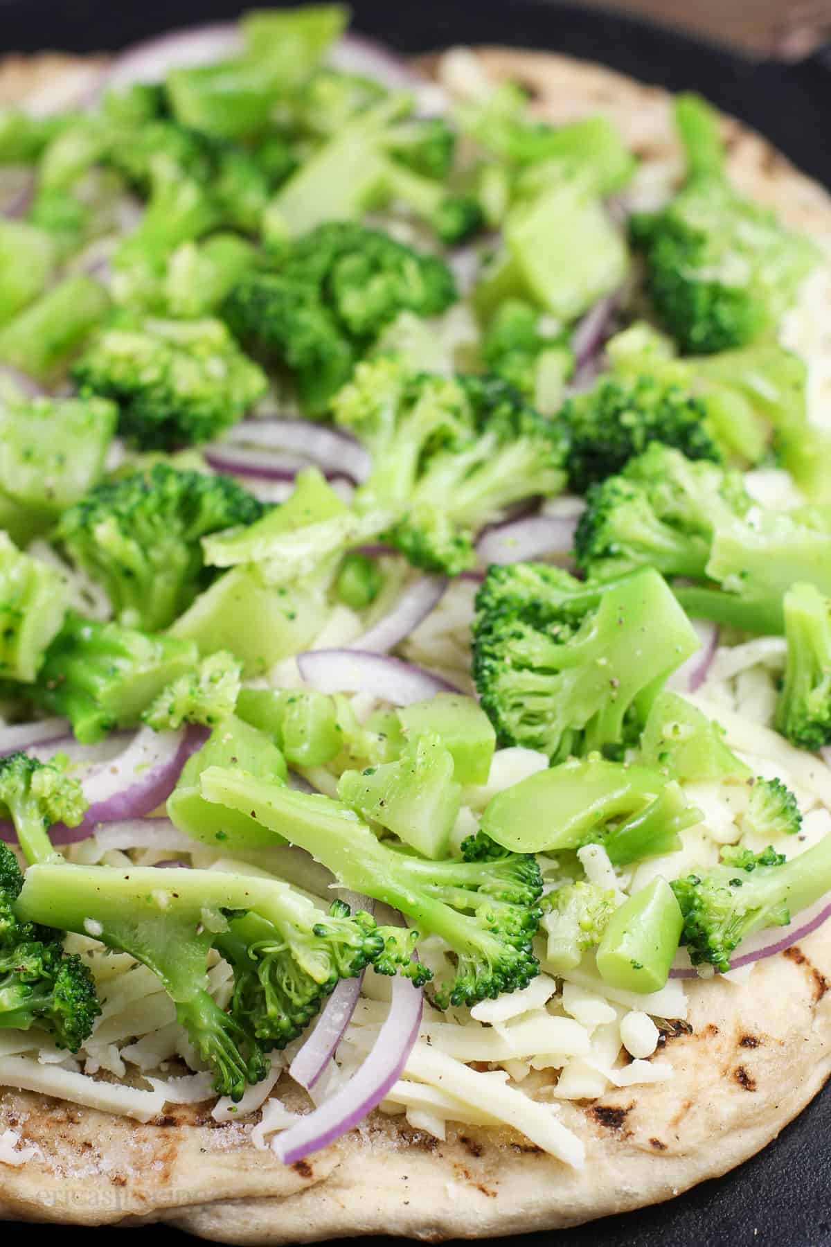 Broccoli White Pizza – Erica's Recipes