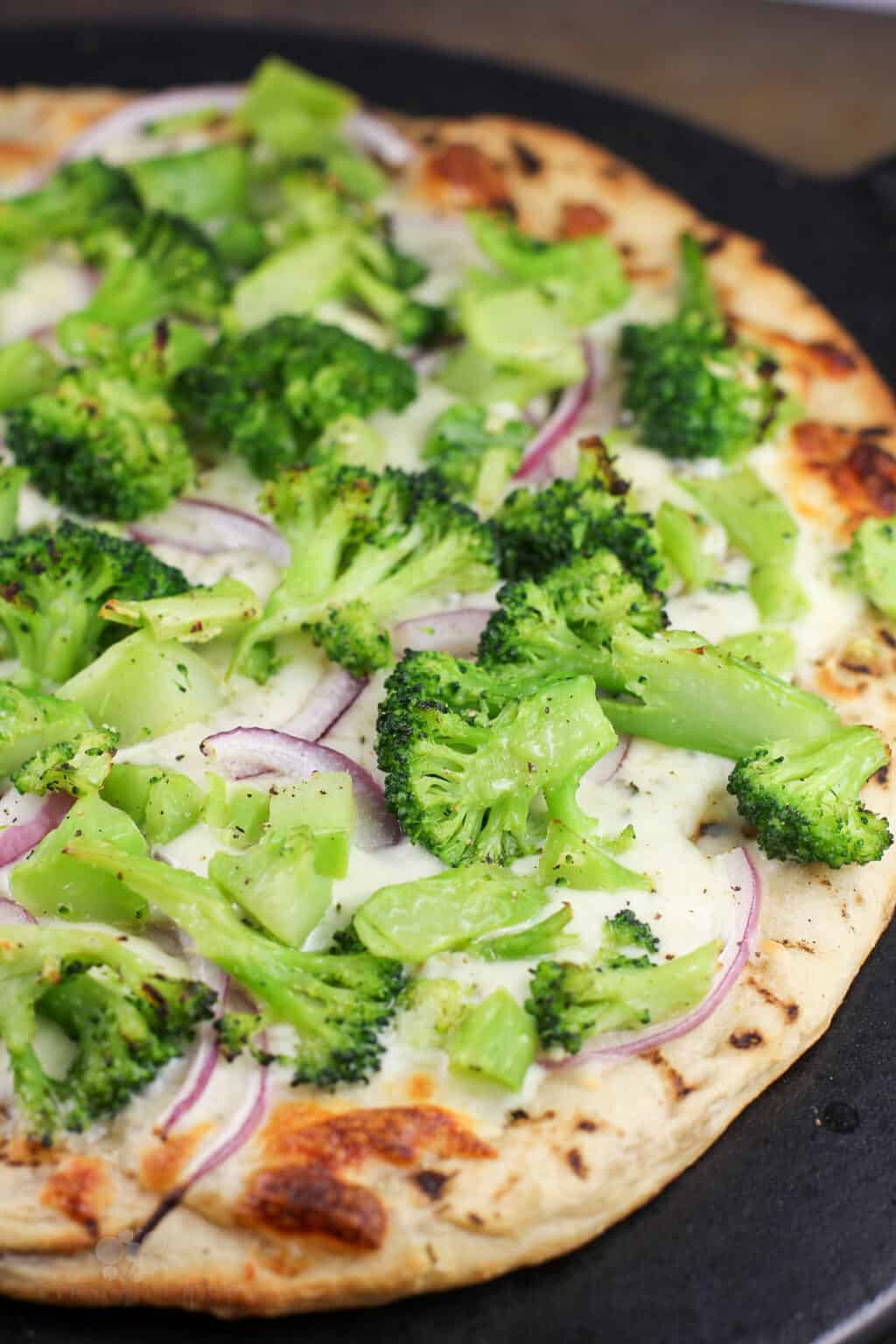 Broccoli White Pizza – Erica's Recipes