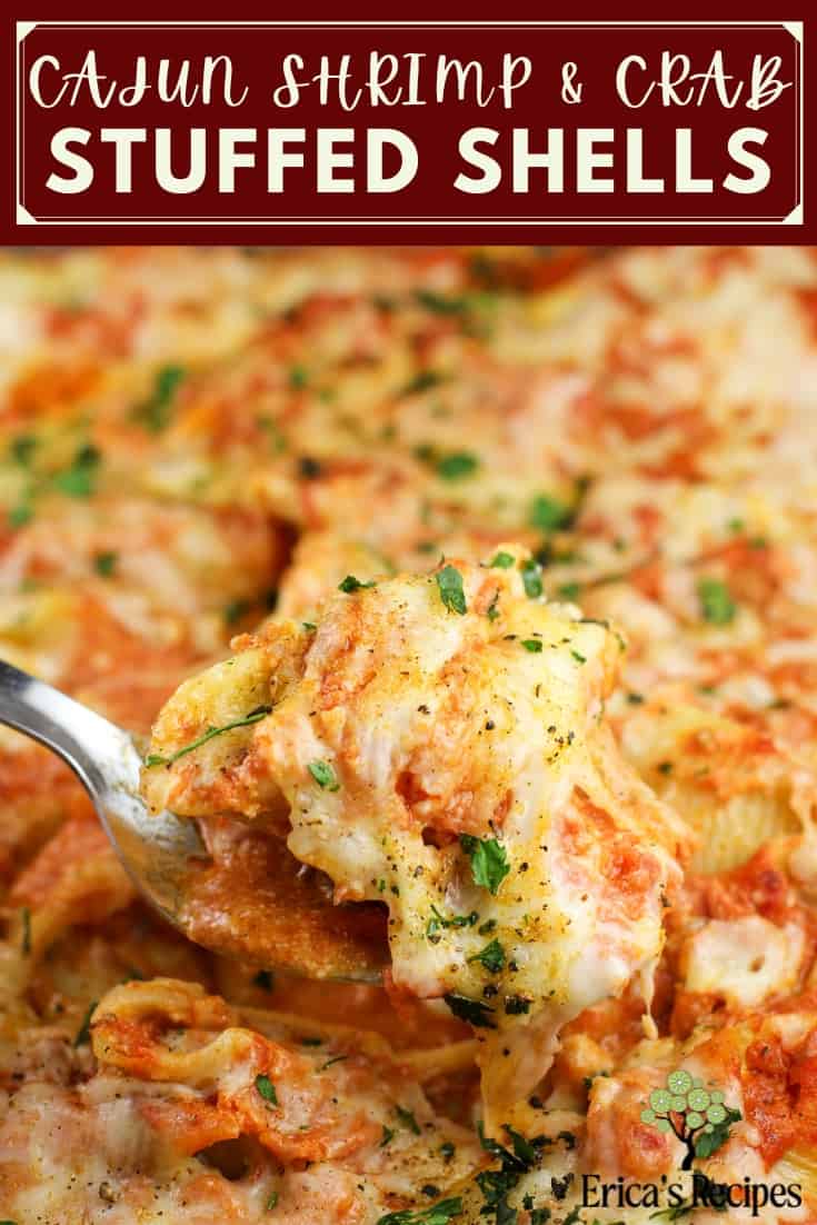 Cajun Shrimp and Crab Stuffed Shells in Vodka Sauce – Erica's Recipes