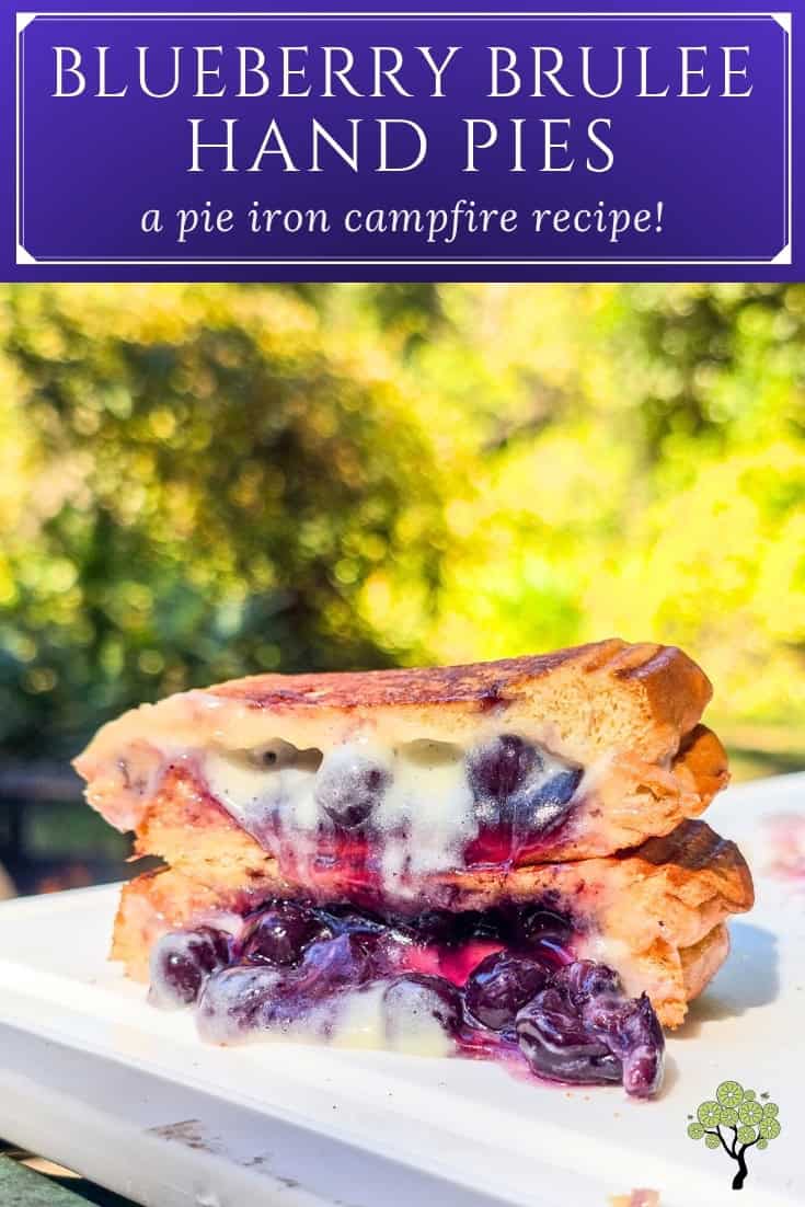 Blueberry Brûlée Hand Pies - a pie iron, campfire recipe – Erica's Recipes